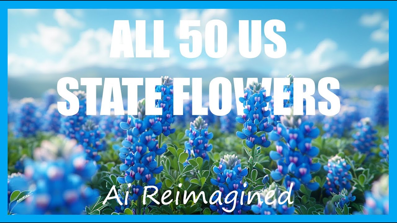 AI Creates Epic Images for All 50 State Flowers - YouTube
