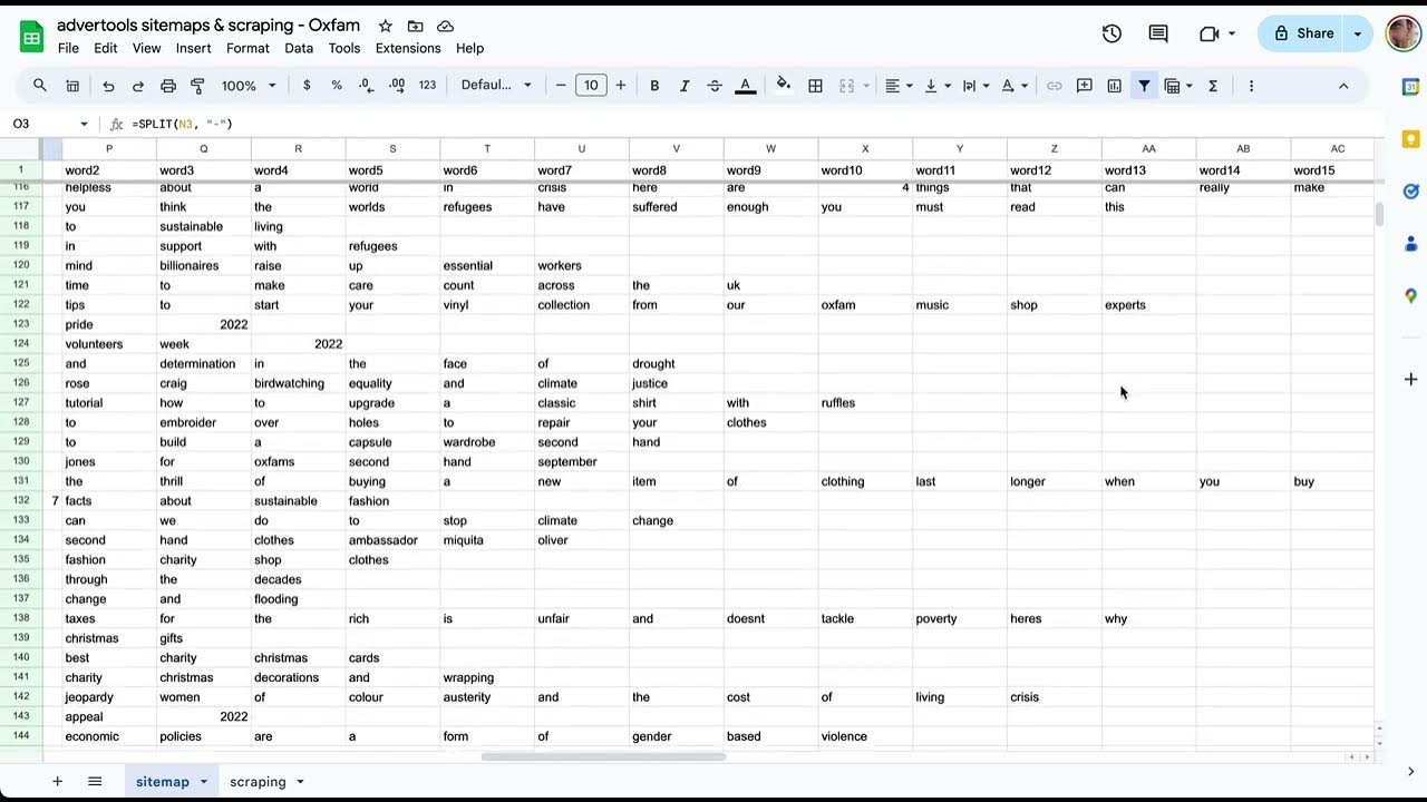 advertools in Google Sheets - XML Sitemaps and scraping functionality ...