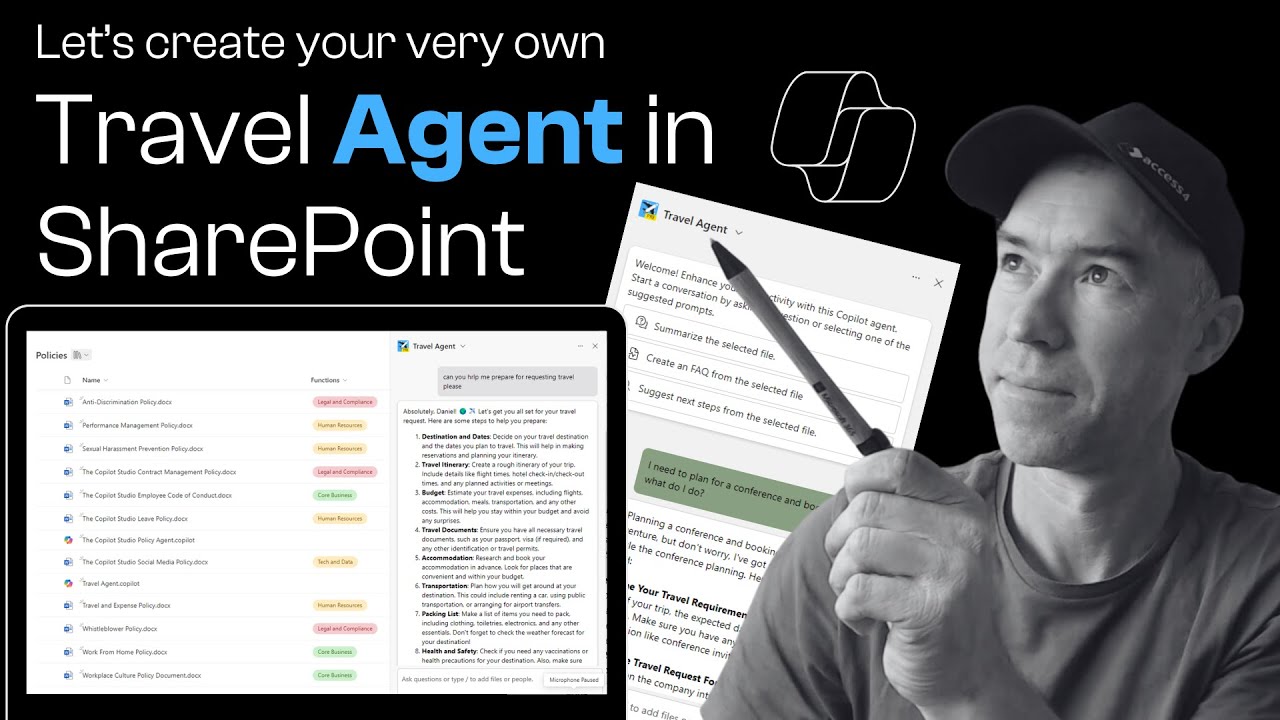 Build Your First SharePoint Copilot Agent | Custom AI Travel Assistant Tutorial - YouTube