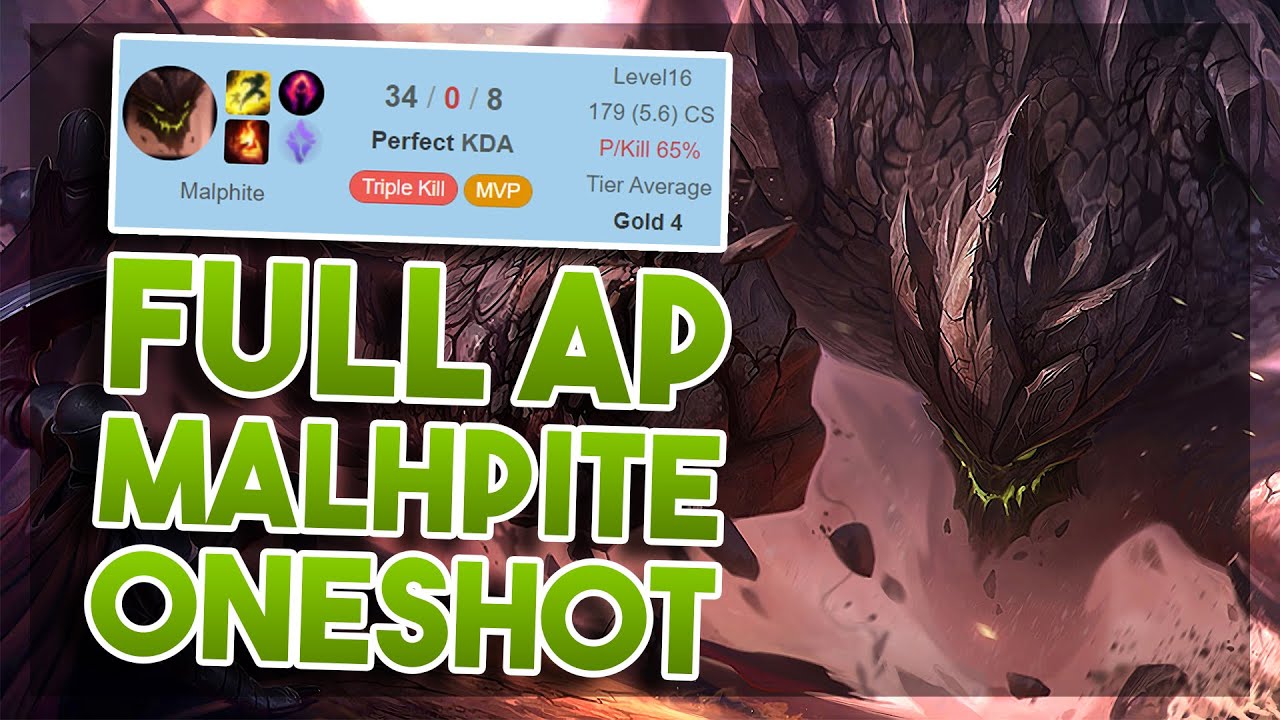 1000 AP MALPHITE ONESHOT BUILD WTF??! - YouTube