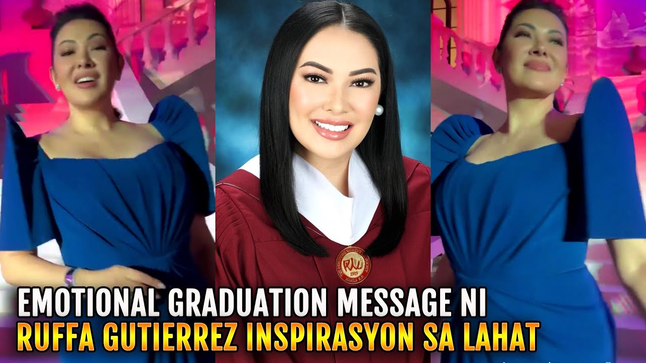 GRADUATION ni Ruffa Gutierrez sa COLLEGE sa edad na 48 IDINETALYE sa ...