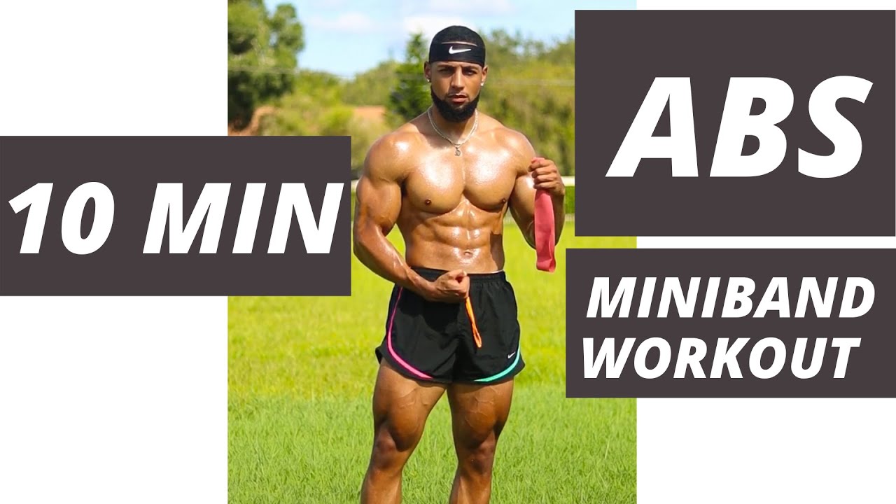 10 Min ABS MINI BAND WORKOUT - YouTube