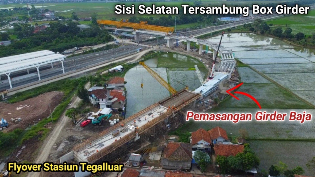 Kontruksi Pembangunan Flyover | Box Girder Terpasang akses ke Stasiun ...