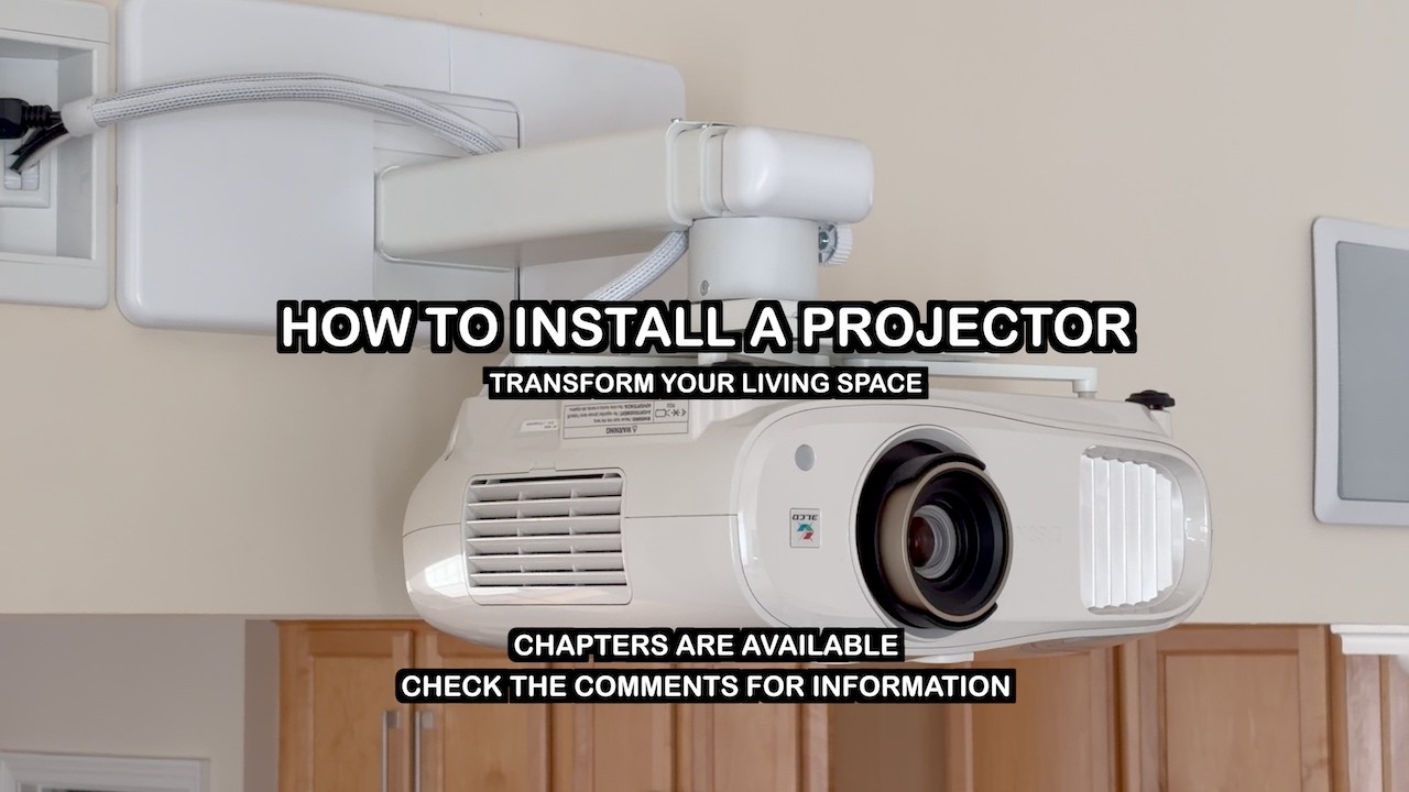 How To: Install a Projector #media #theater #diy - YouTube