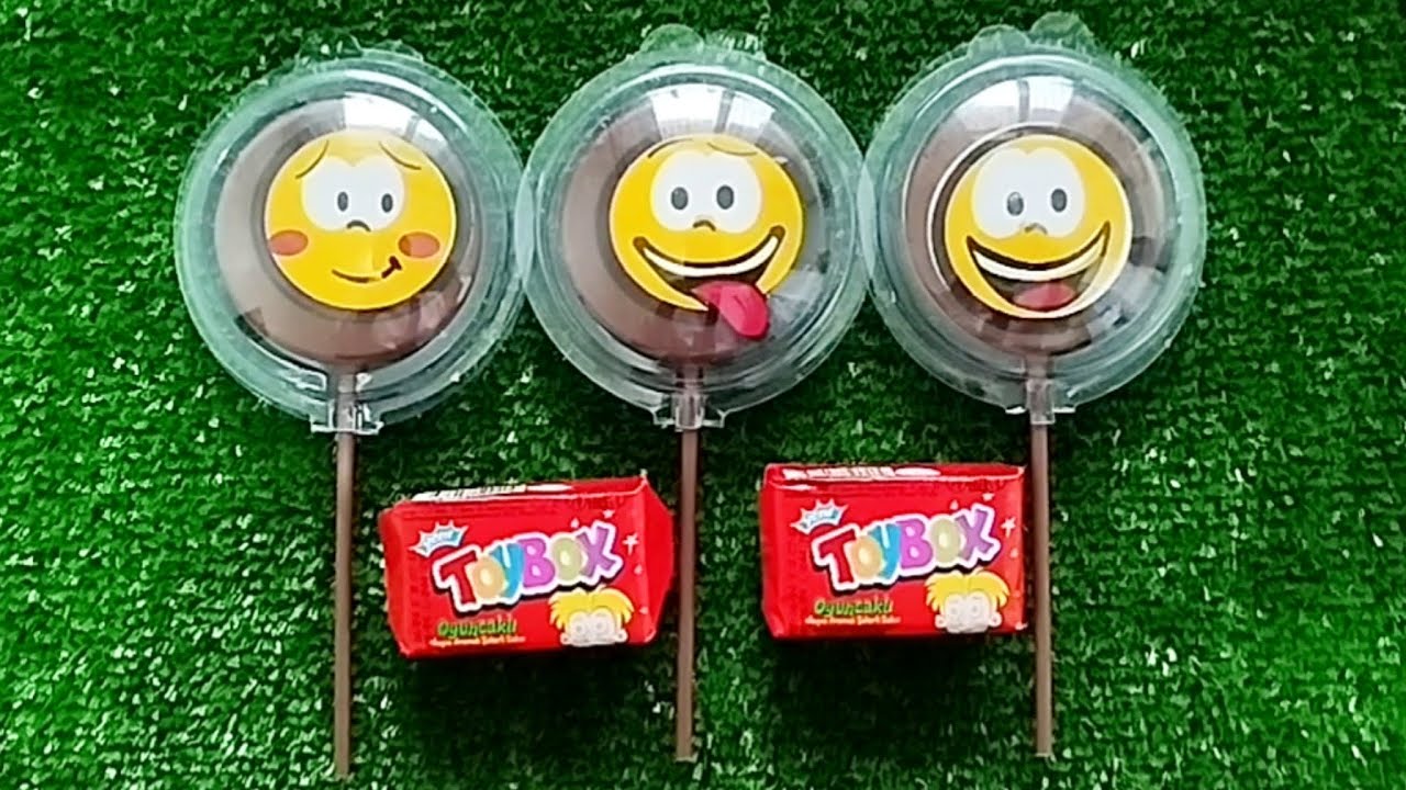Satisfying Video Unpacking Lollipops TOYBOX Candy ASMR 7 - YouTube