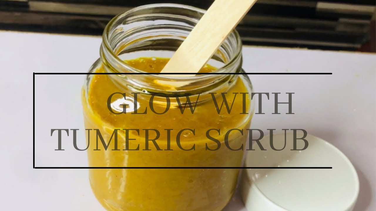 DIY TUMERIC SCRUB* BRIGHT AND GLOWING SKIN/FADE DARK SPOTS AND ...