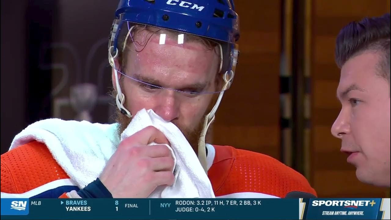 OILERS RECIPE FOR SUCCESS BY CONNOR McDavid POST GAME INTERVIEW AFTER ...