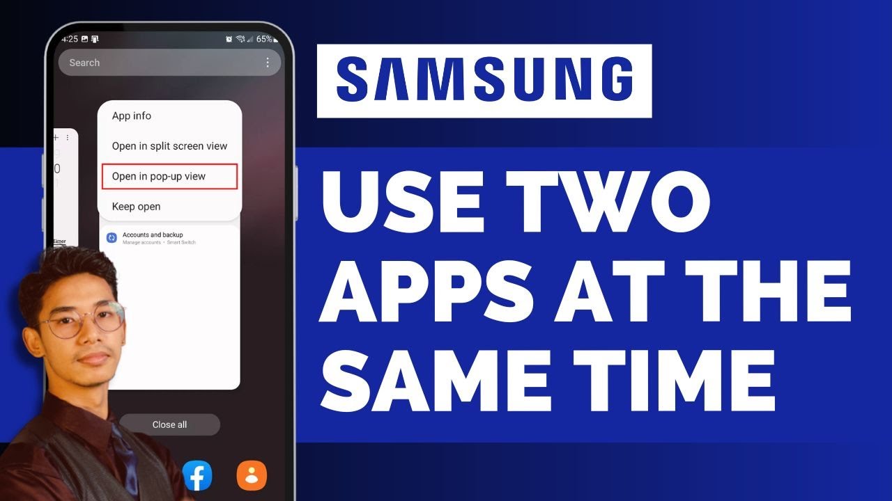 How To Use Two Apps At The Same Time On Samsung ! - YouTube