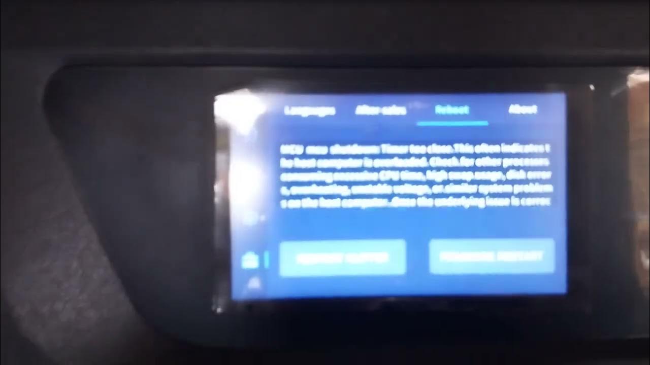 QIDI X MAX 3 MCU SHUTDOWN. - YouTube