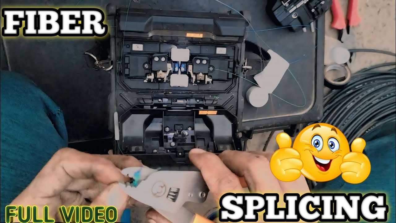 FIBER SPLICING 🧐 कैसे करते है 🤔 #fiber #splicing #trending # ...