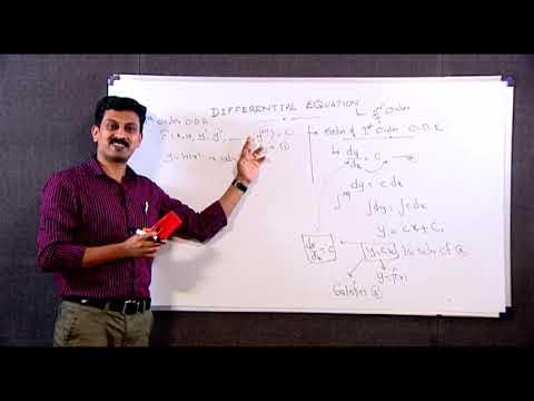 SOLUTIONS OF FIRST ORDER DIFFERENTIAL EQUATIONS#swayamprabha #ch08sp - YouTube