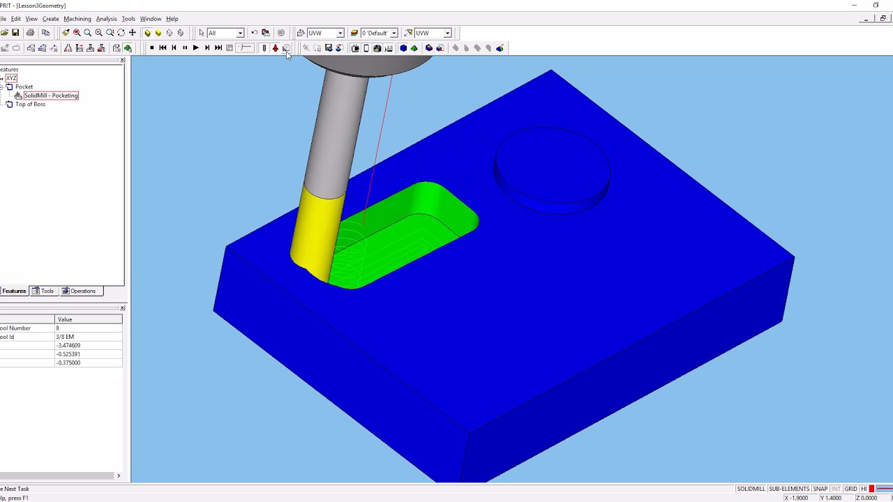 Simulate your Pocketing Operation - YouTube