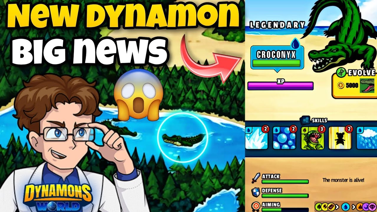 Dynamons world big news about new legendry Dynamon Croconyx 😱| in ...