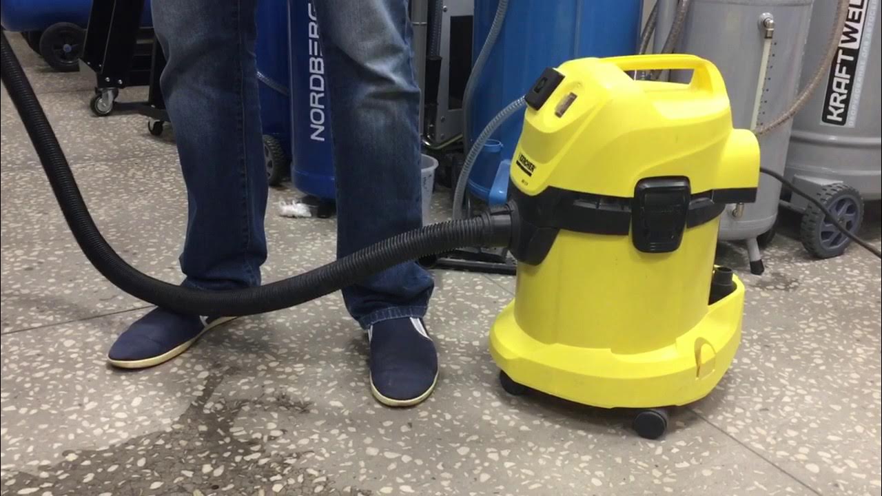 Пылесос Керхер может собирать воду до 17л - YouTube