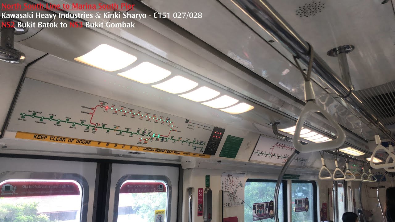 ⁴ᴷ⁶⁰ [KHI New STARIS Map] SMRT Trains, NSL Train Ride [Bt Batok → Bt ...