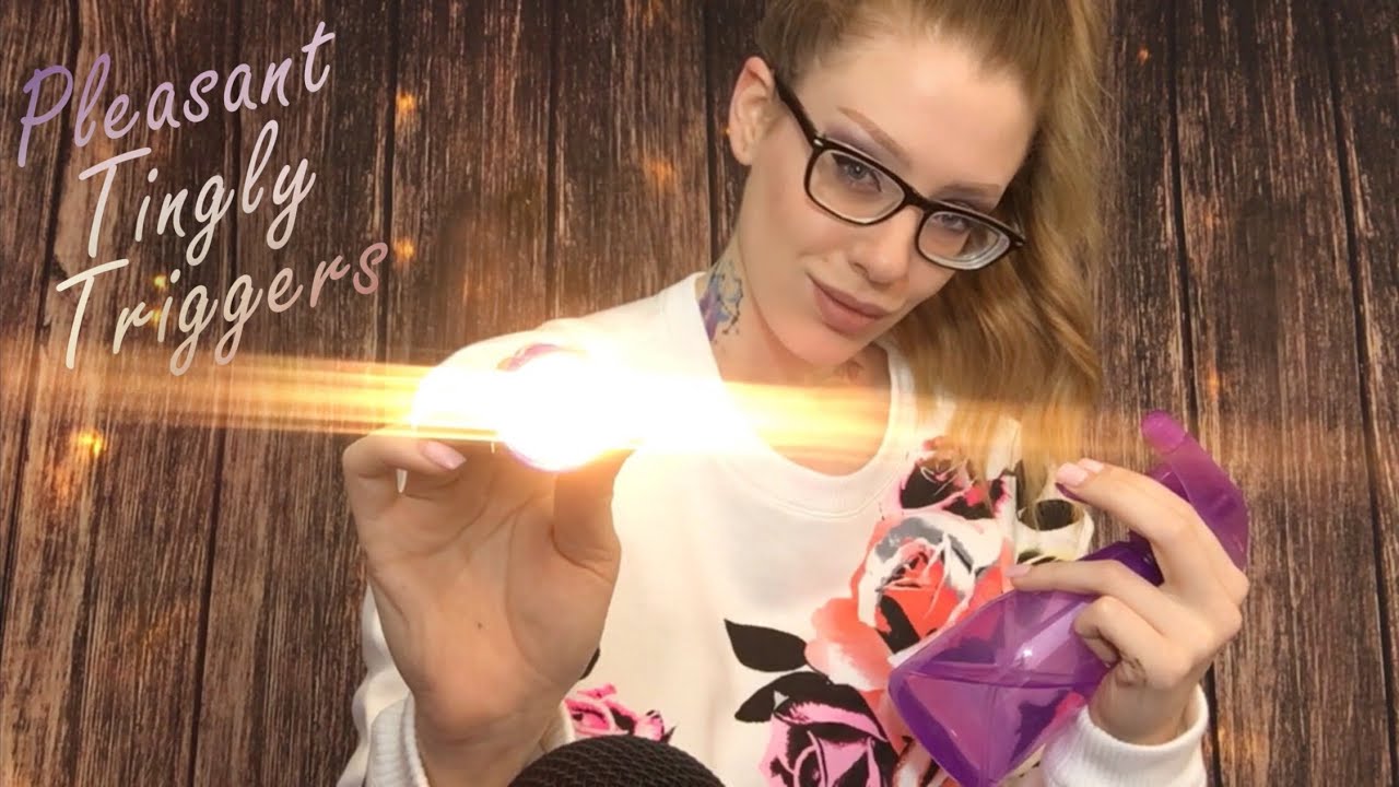ASMR p l e a s i n g TINGLY TRIGGERS | Face Pressing, Eye Exam, Water ...