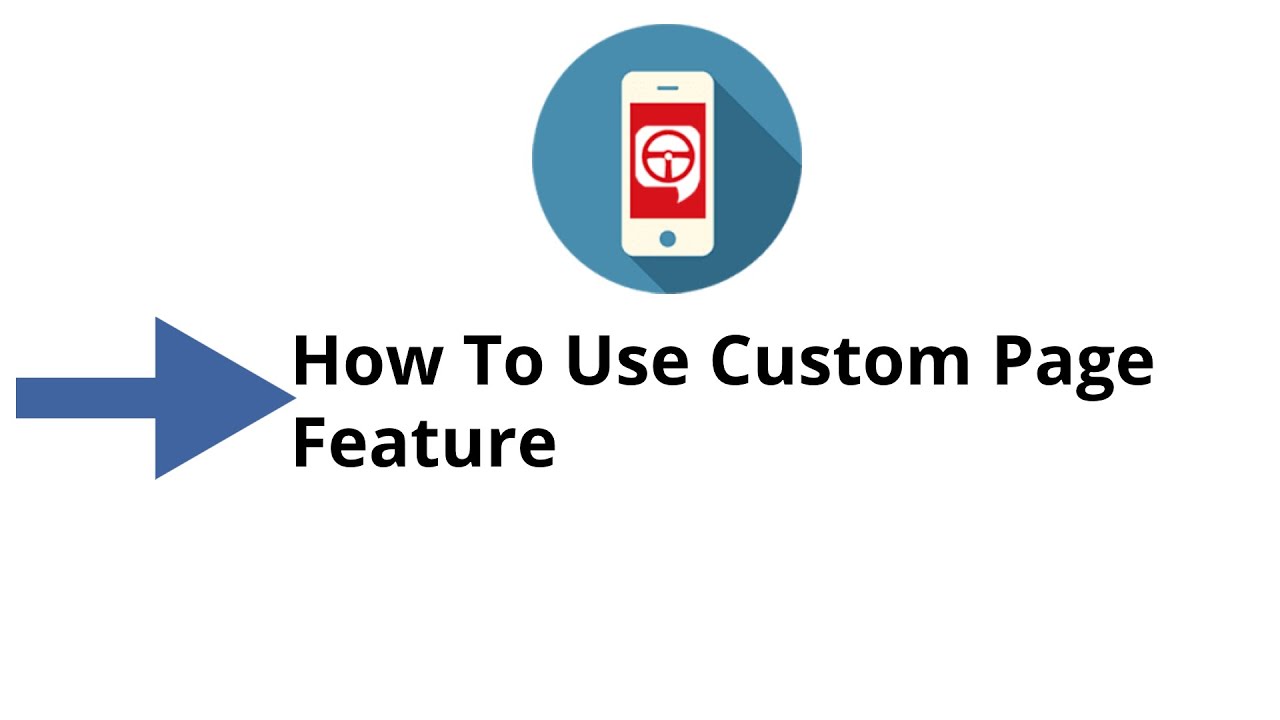 How To Use The Custom Page Feature - YouTube