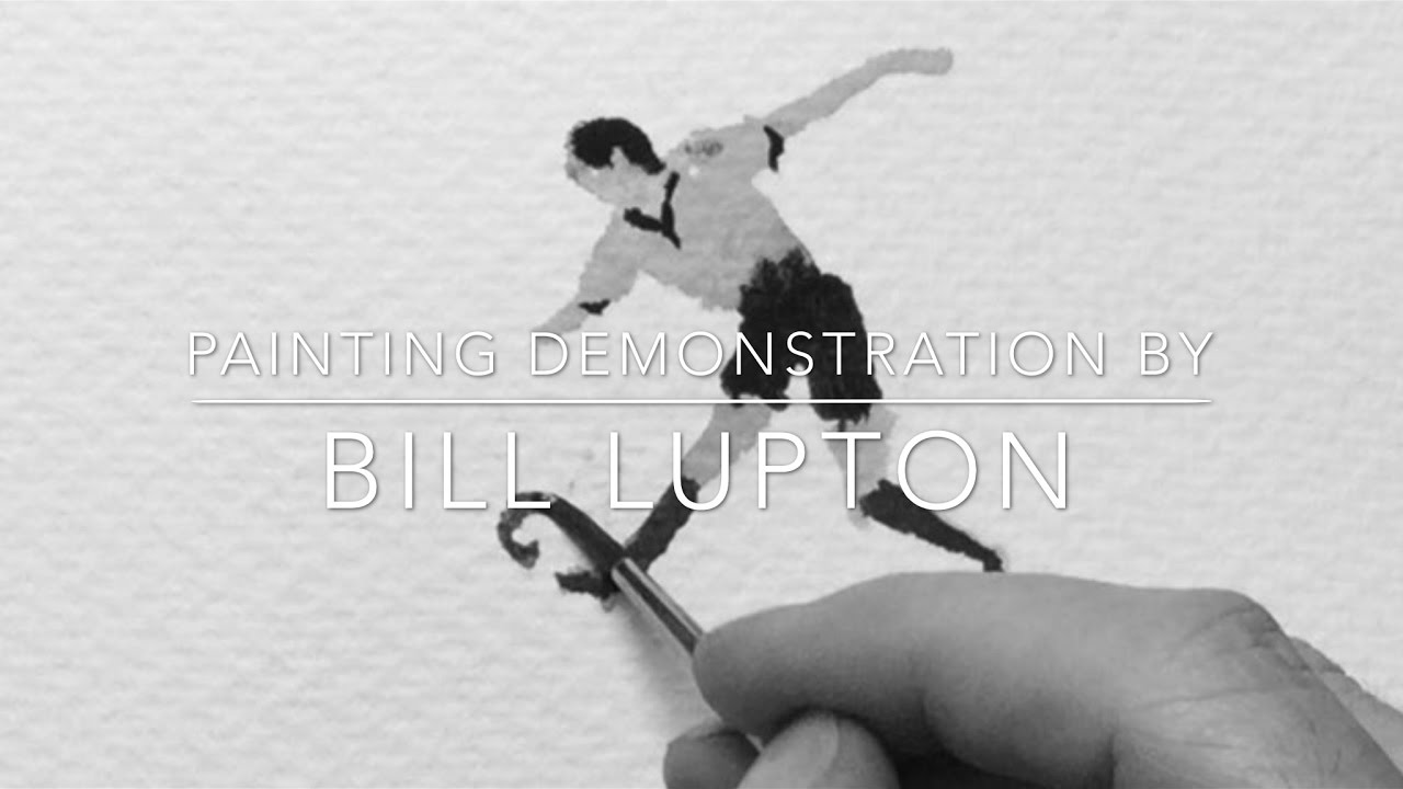 Painting demonstration by Bill Lupton - Painting People in Action 1 - the easy way (1 of 3 ...
