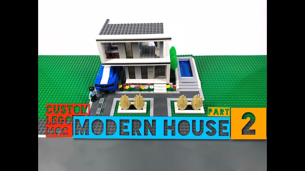 How to Build a Lego Modern house MOC#3 part 2 - YouTube