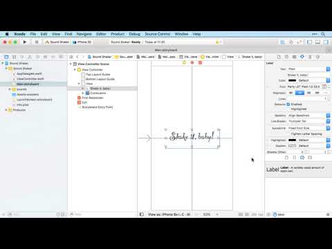 ios 11 Developer Course Tutorial - App Sound Shaker Part 43