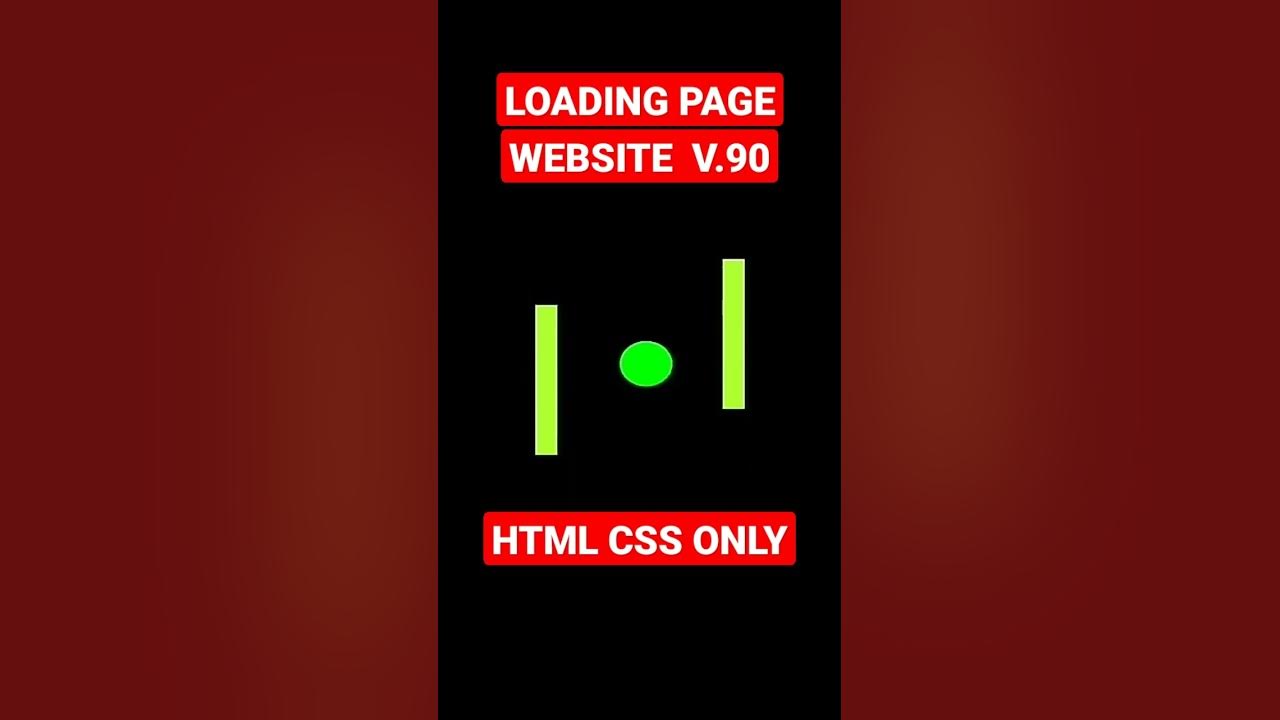 Loading Page Website Html Css Only Version 900 Mengareit Shorts Htmlcss Youtube 3597