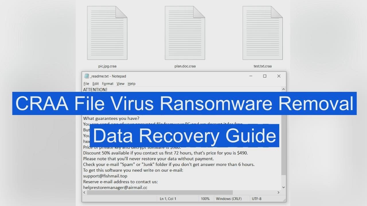 Files Encrypted by CRAA Ransomware – How to Restore? - YouTube