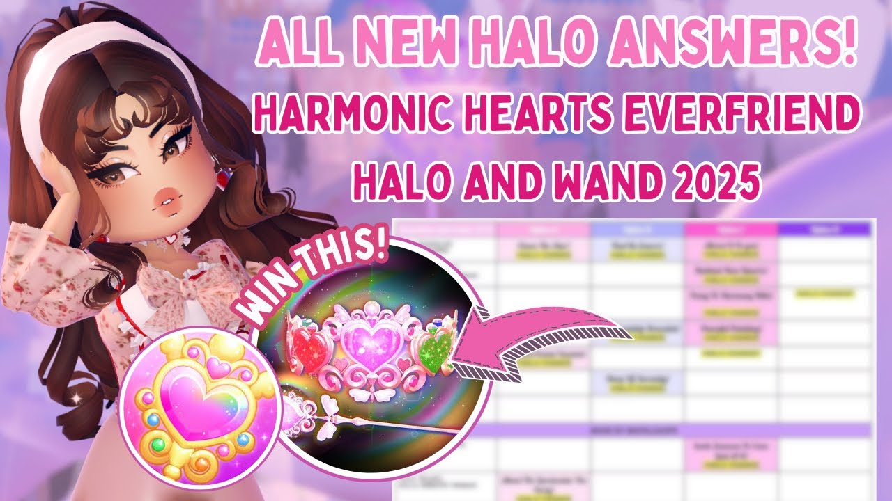 *ALL NEW HALO ANSWERS* WIN THE EVERFRIEND HALO 2025 💕 Royale High Halo ...