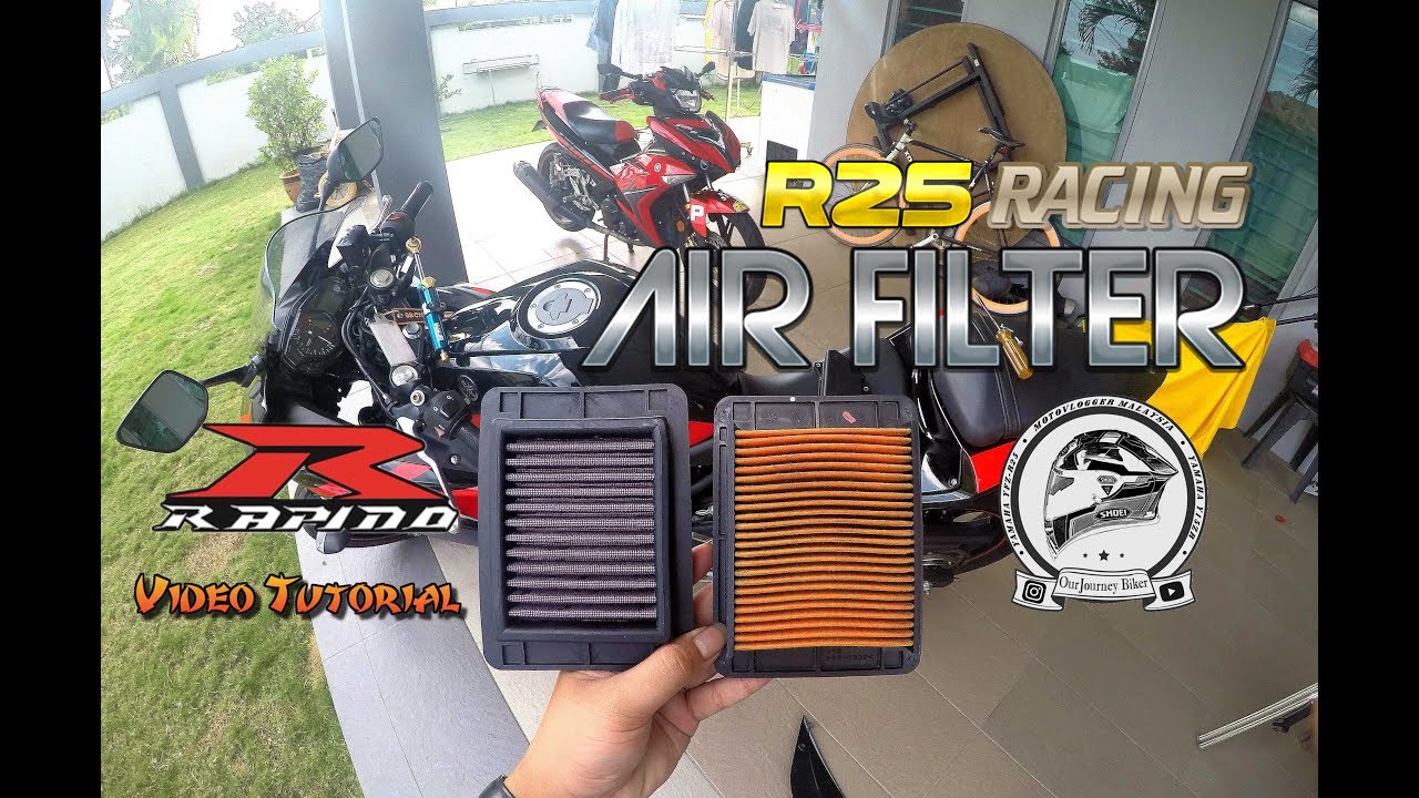 Video Tutorial #2 | HOW TO INSTALL RACING AIR FILTER & BOBBINS ON R25 ...