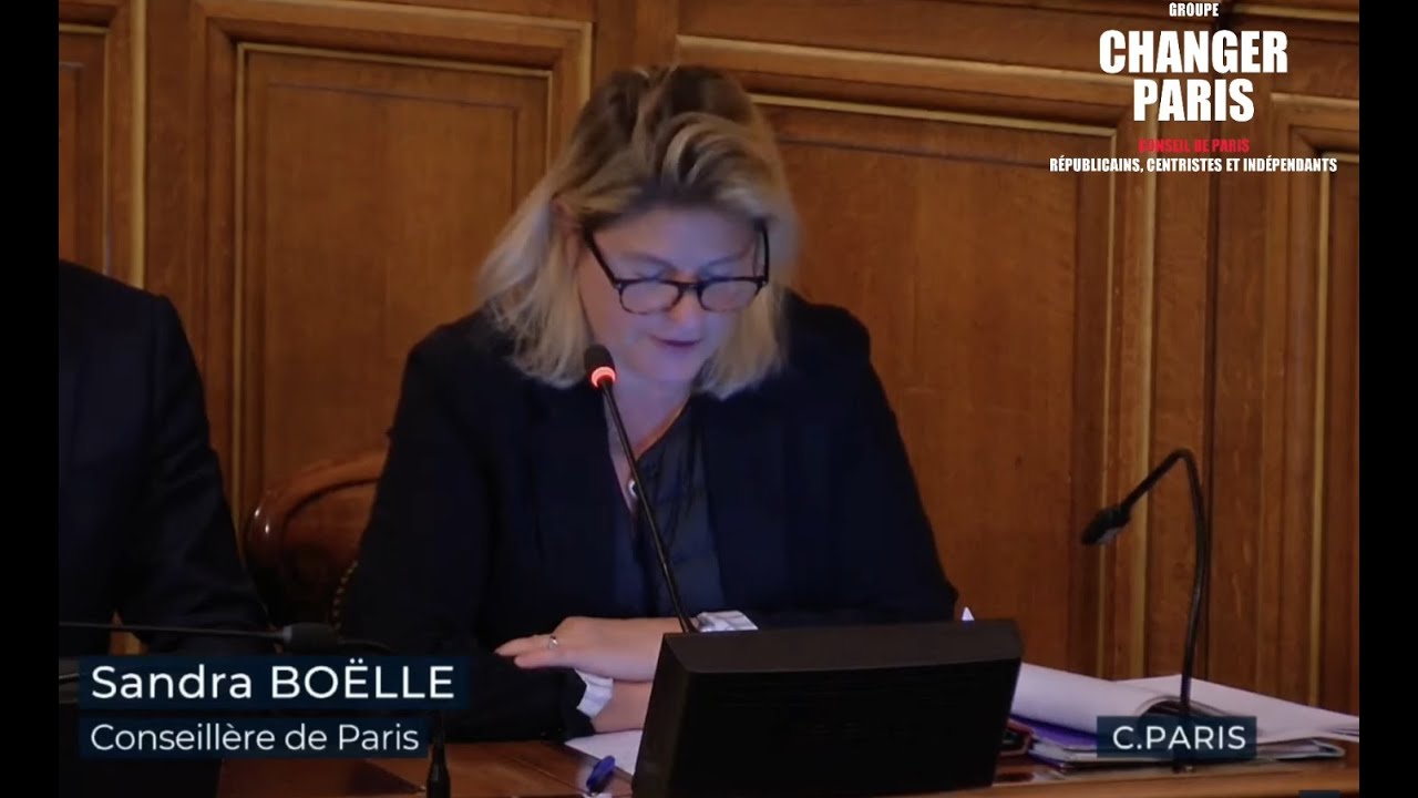 Intervention de Sandra Boëlle au Conseil de Paris (fev 2024) - YouTube