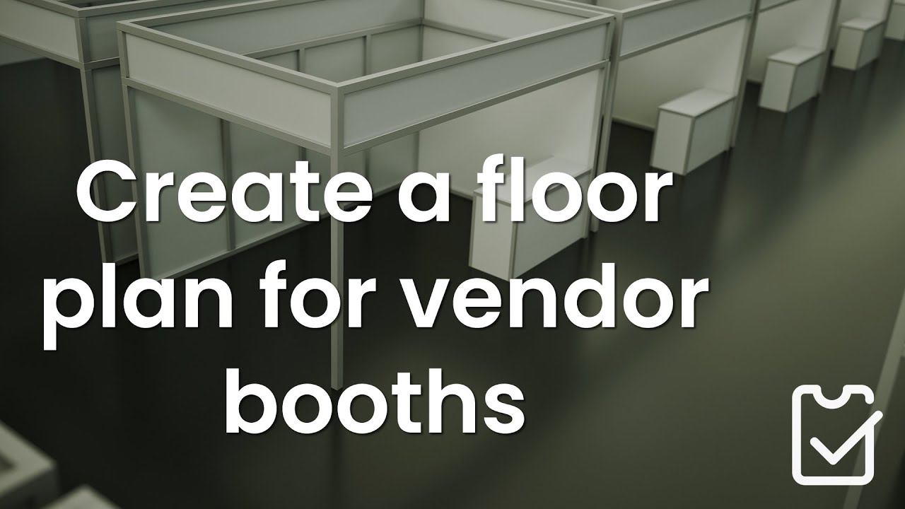 How to setup a tradeshow floor plan and sell booths - YouTube