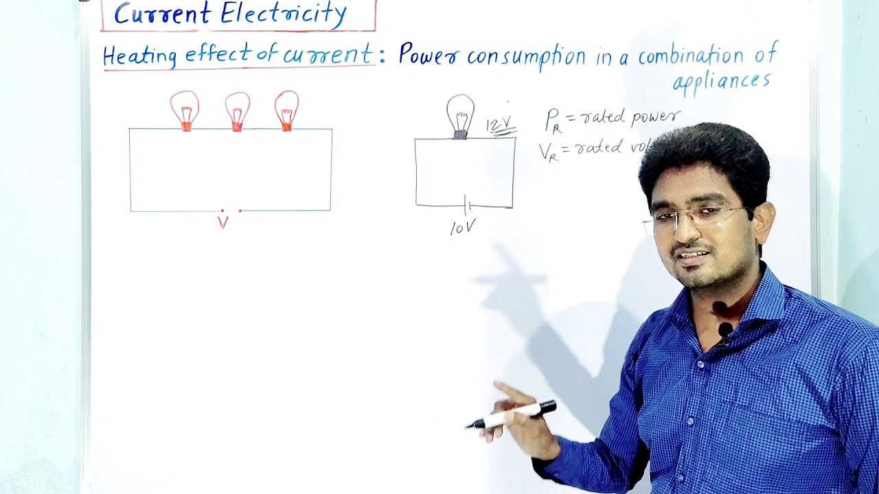 L-16. Power consumption in combination. maximum power theorem. Class-XI ...