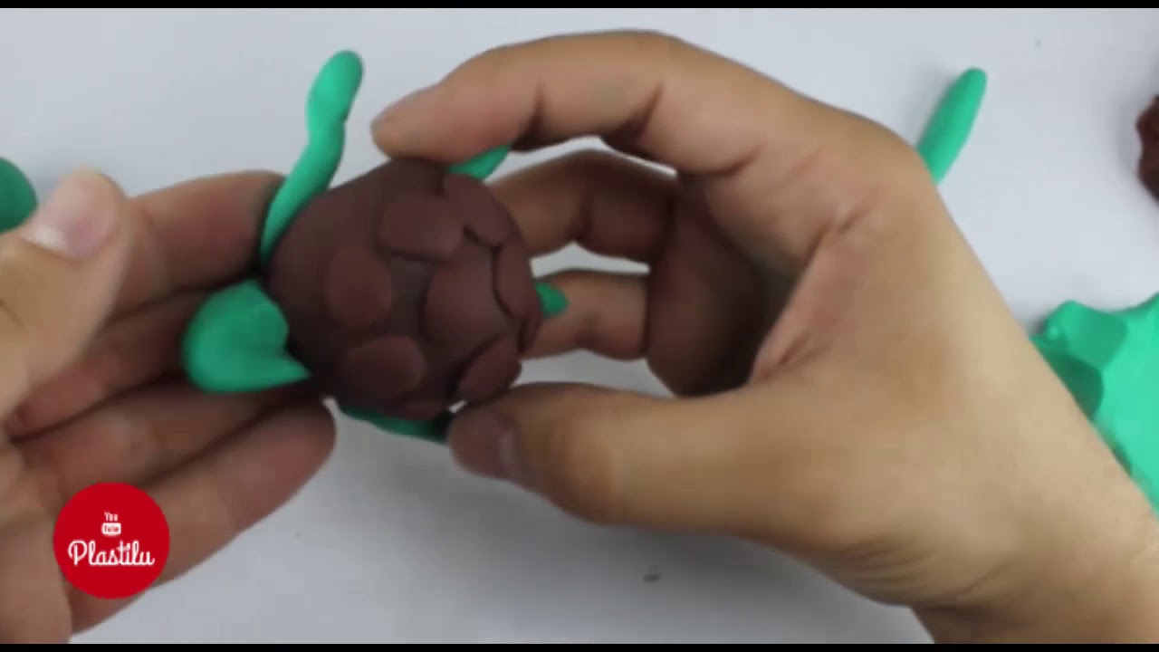 Como hacer una INCREÍBLE TORTUGA EN PLASTILINA - YouTube