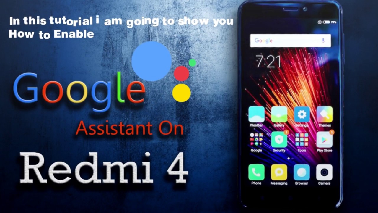 How to Enable Google Assistant on Redmi 4 - YouTube