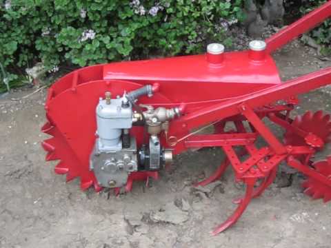 gravely model D water cooled one wheel tractor 1925 - YouTube