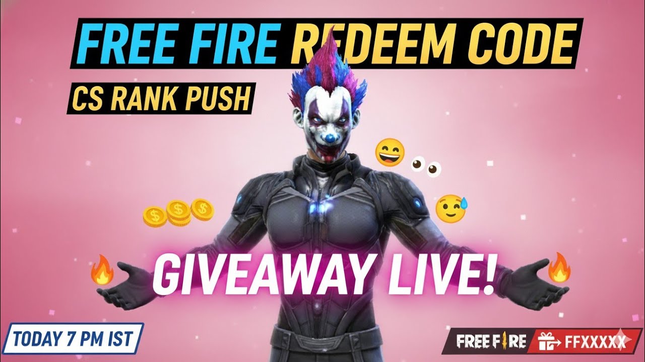 🔥 Free Fire Redeem Code Giveaway Live | 100% Working FF Redeem Codes ...