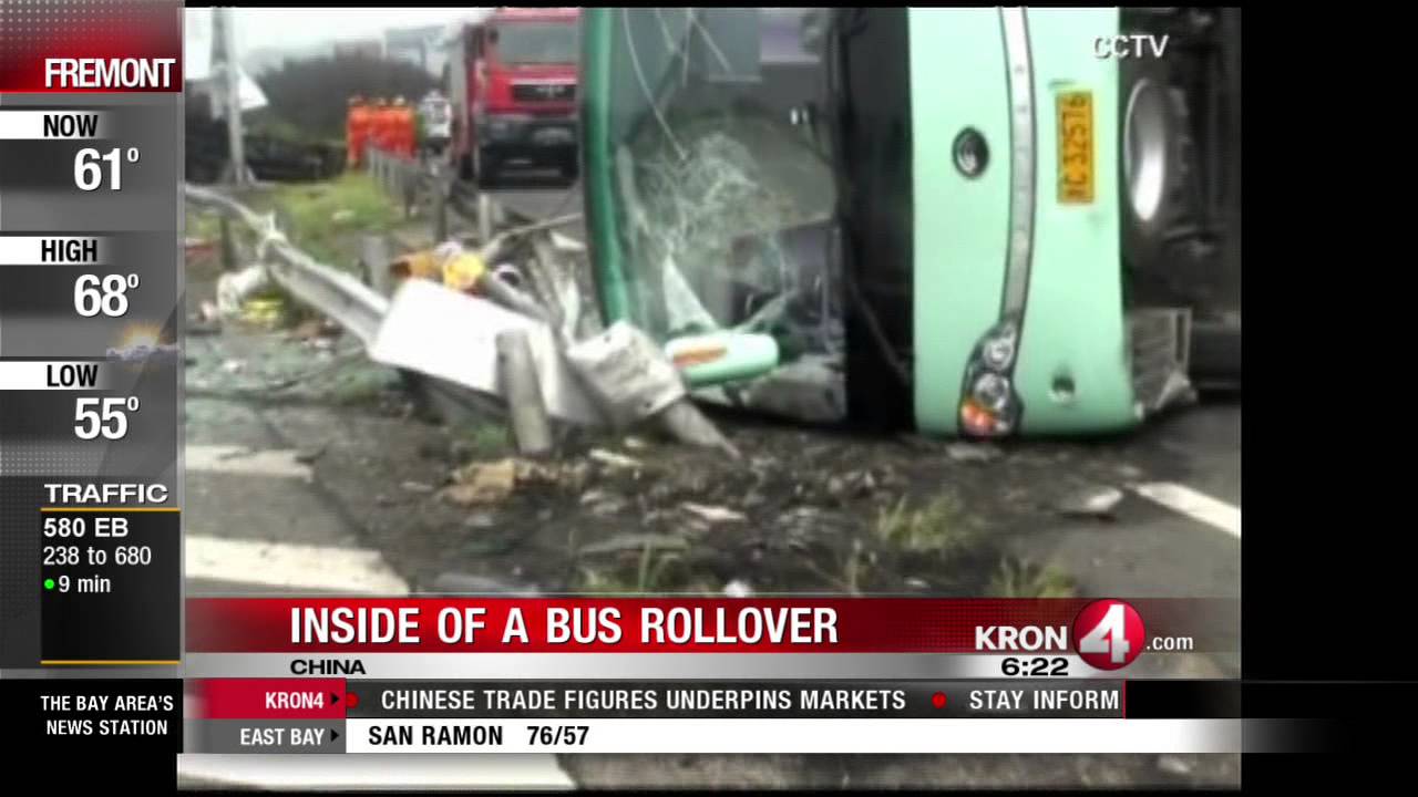 Inside a Bus Rollover - YouTube