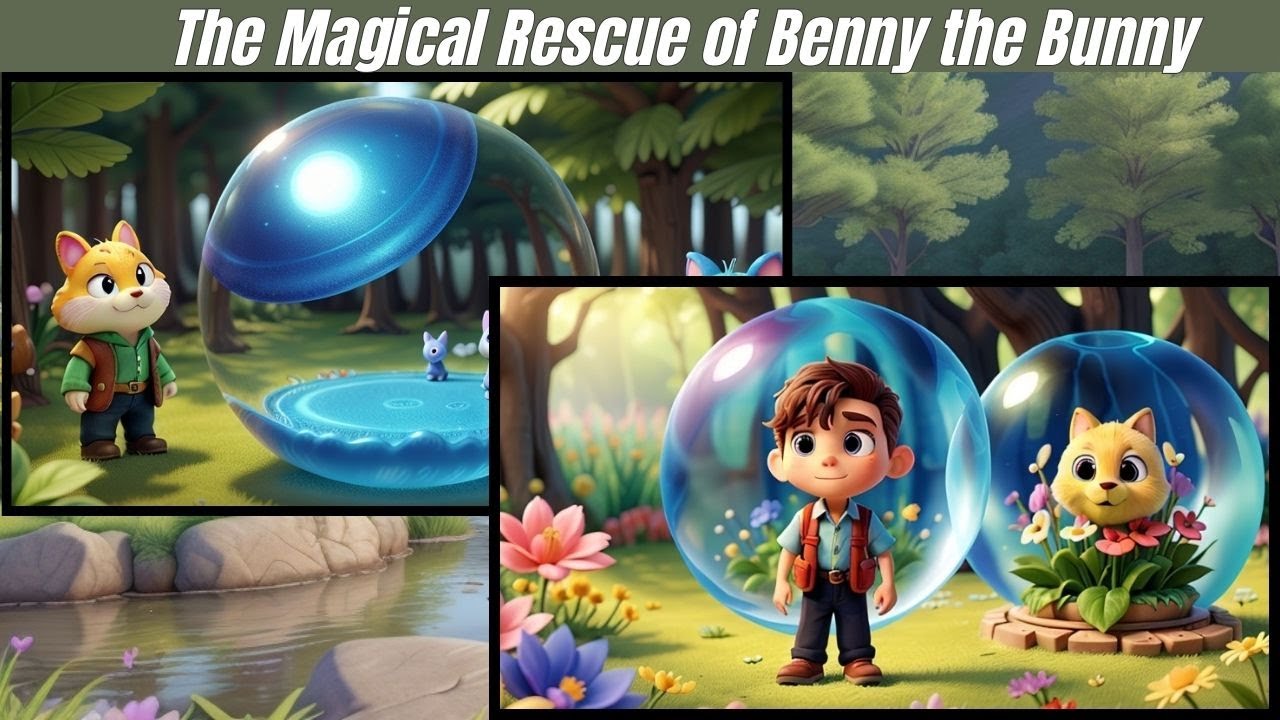The Magical Rescue of Benny the Bunny_albatross village_kids animated cartoon videos - YouTube