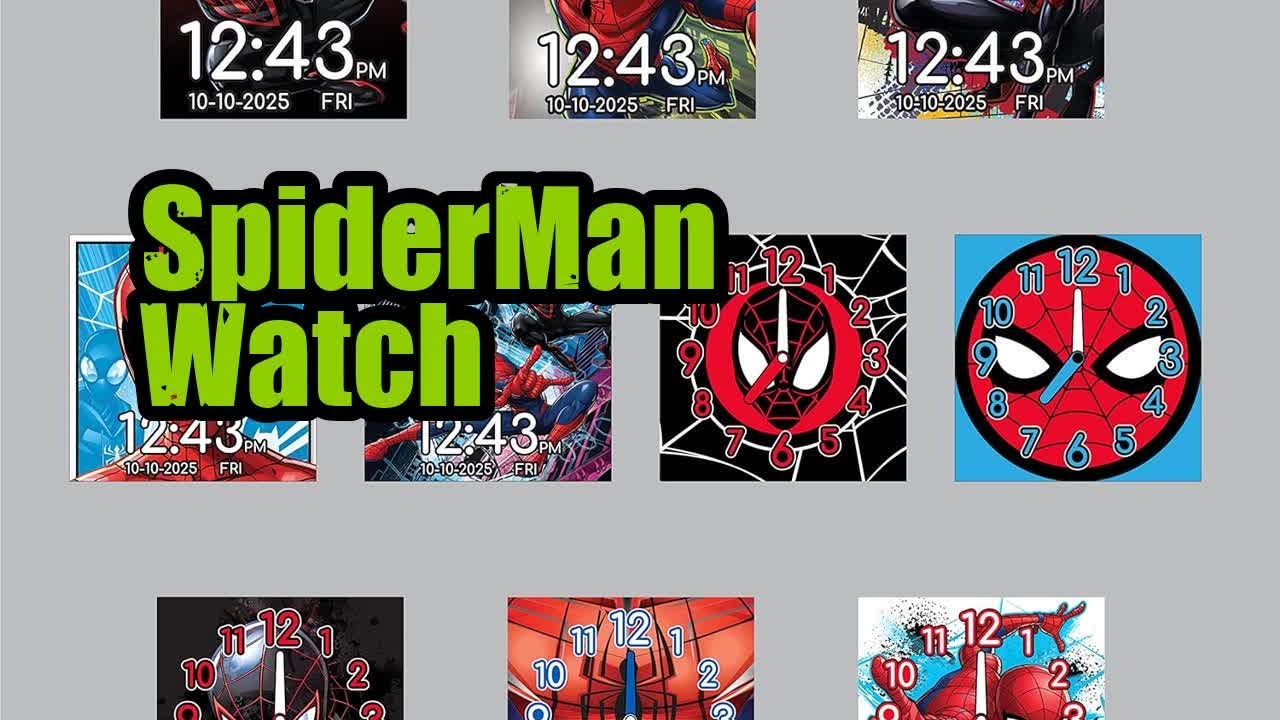 Review Accutime Kids Spider Man Smart Watch Selfie Cam, Learning Games ...
