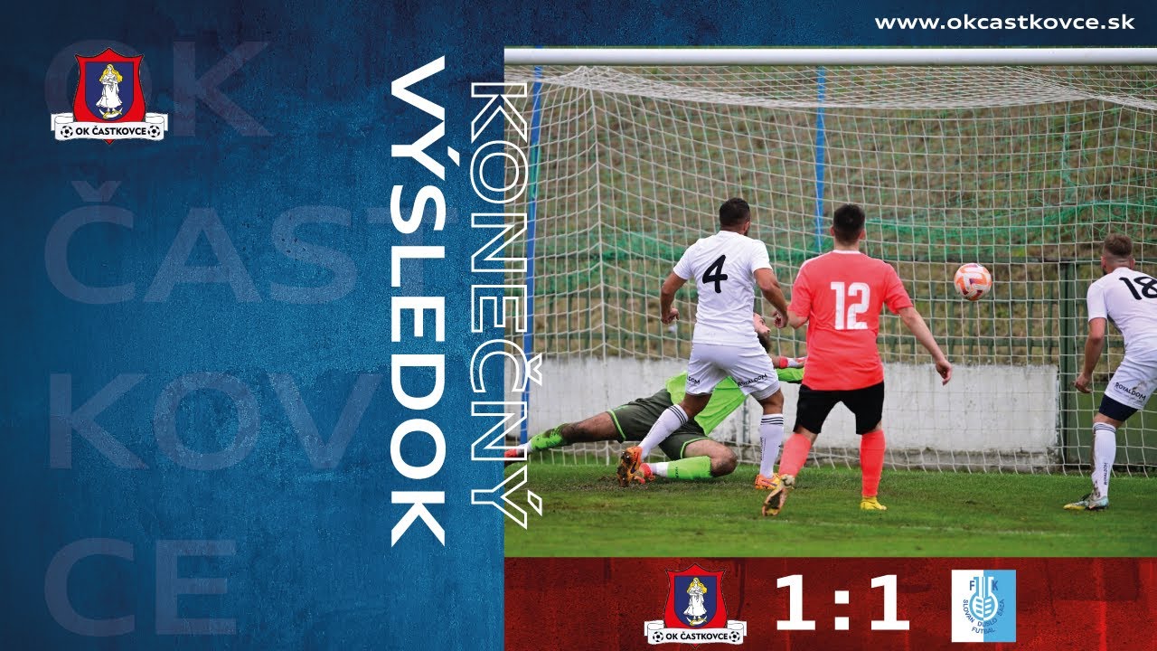 OK Častkovce - FK Slovan Duslo Šaľa 1:1 (0:0) - YouTube