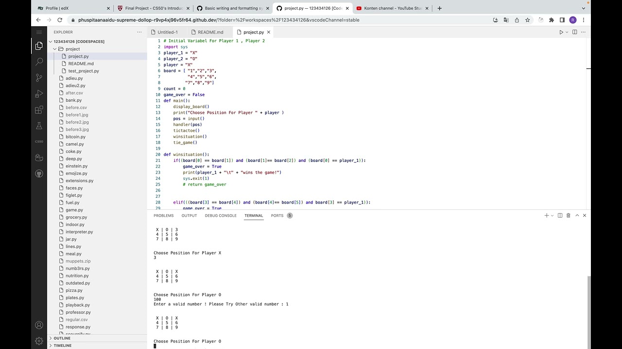 Final Project CS50 YouTube Final Project CS50 YouTube