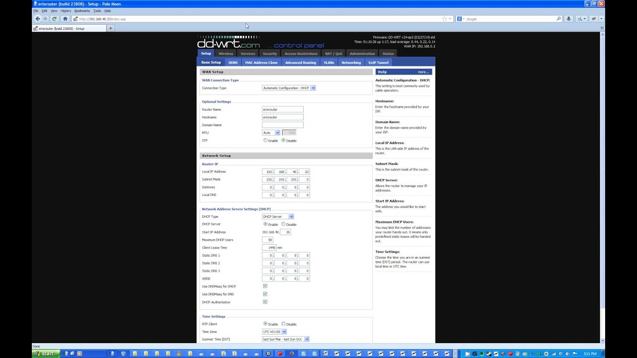 DD-WRT Web GUI Hangs, Freezes, and is Slow - TrendNet 812DRU Wireless ...