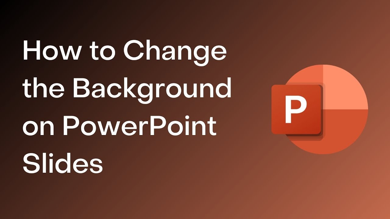 How To Change The Background On PowerPoint Slides YouTube How To Change The Background On PowerPoint Slides YouTube