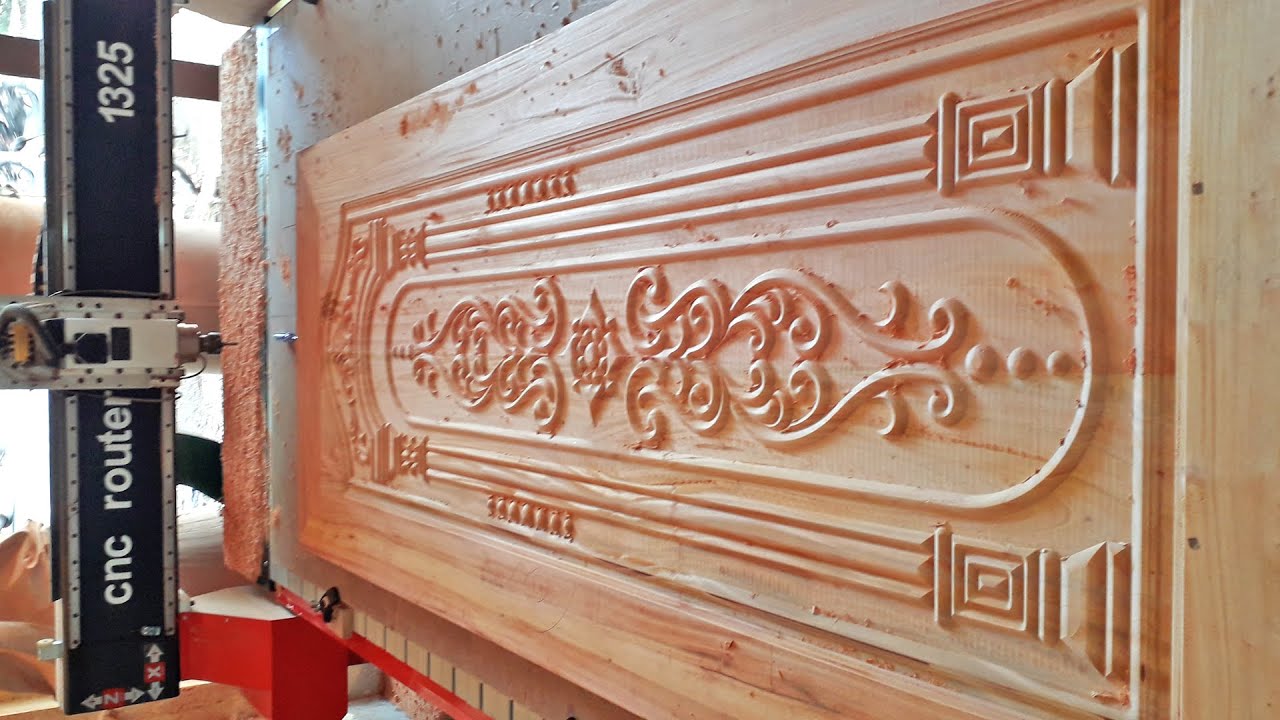 Most Satisfying Wooden Door Pocket Design by CNC Router Machine || Wood ...