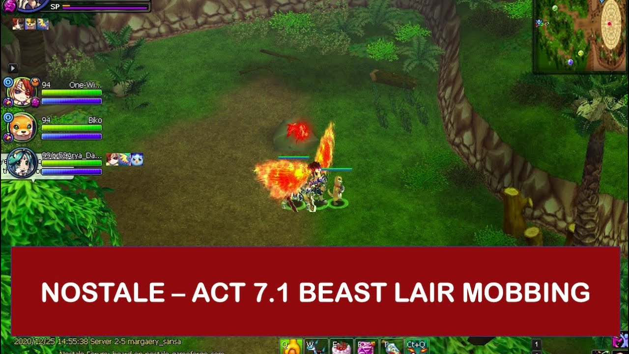 Nostale - Christmas x2 Exp Event Beast Lair Mobbing - YouTube