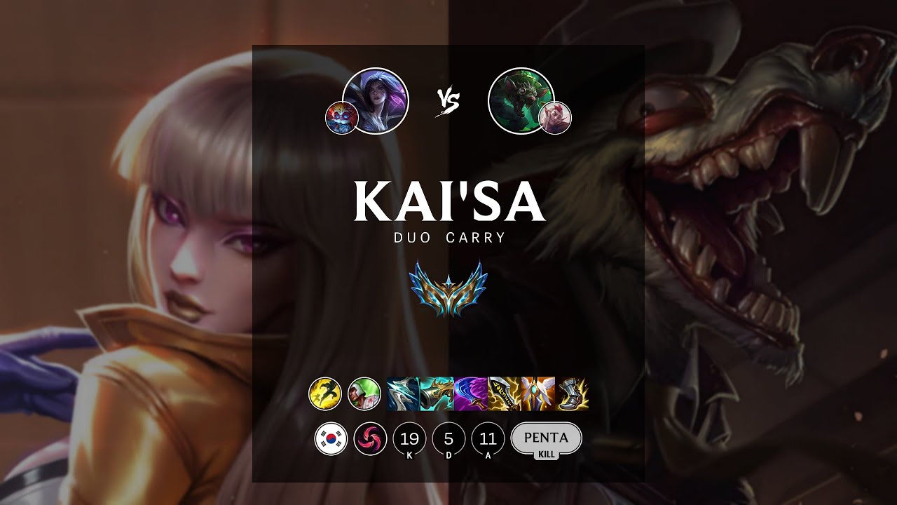 Kai'Sa ADC vs Twitch - KR Challenger Patch 12.19 - YouTube