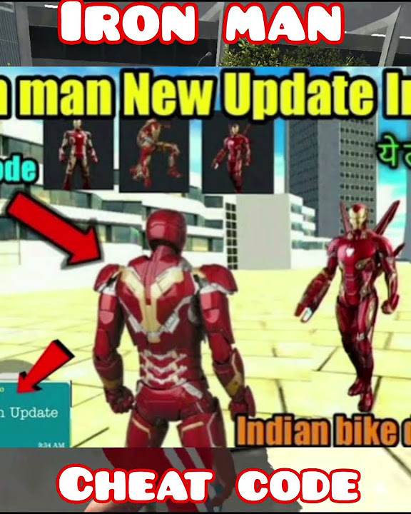 IRON MAN CHEAT CODE | INDIAN BIKE DRIVING 3D IRON MAN CHEAT CODE | IRON ...