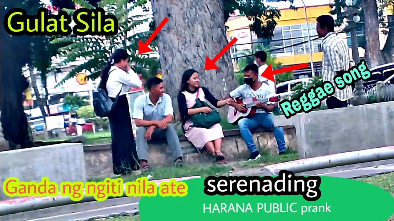 HARANA serenading public prank part 5 | reggue song Ganda ng ngiti nila ...