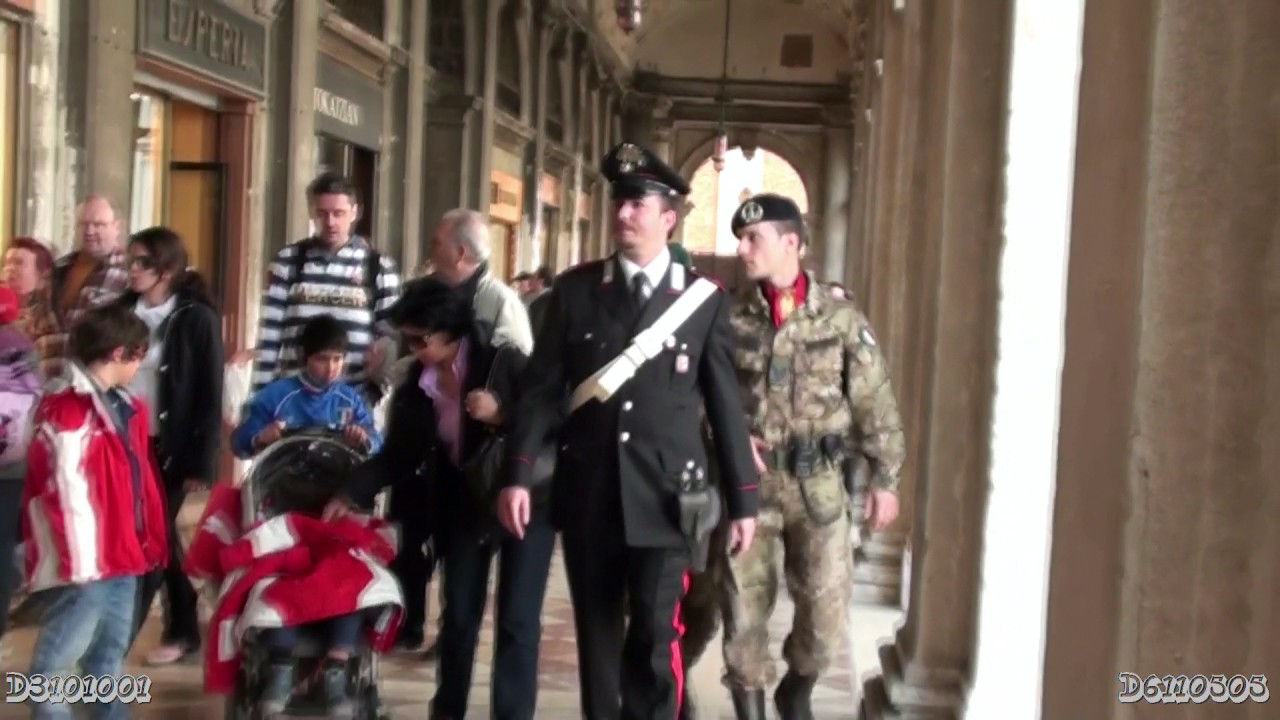 Carabinieri: Italian military police approaching me - YouTube