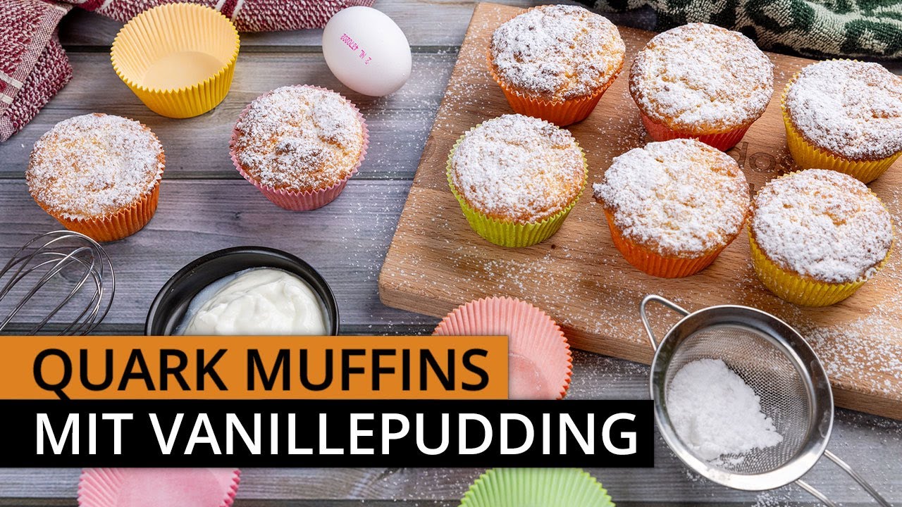 Quark Muffins mit Vanillepudding – Einfach & Lecker! 🧁 - YouTube