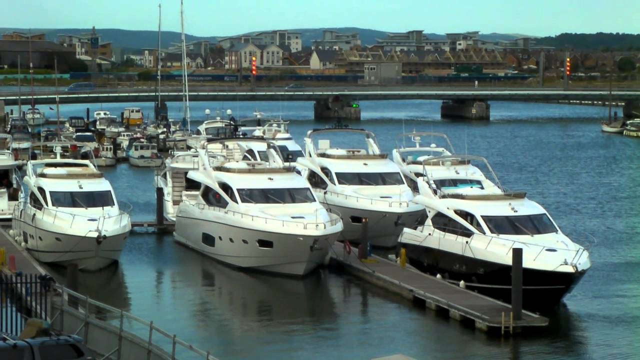 Sunseeker Yachts Factory Pier at Poole Dorset UK 2014 - YouTube